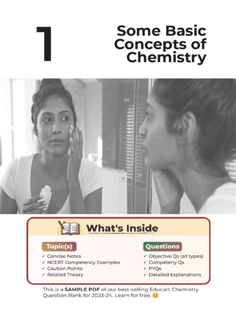 Cbse Xi Chemistry Chap 1 Some Basic Concepts Of Chemistry 1 Pdf Mole Unit Mixture