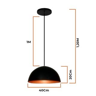 Kit Pendente Lustre Meia Lua cm Aluminio Decorações Area interna e externa Varanda