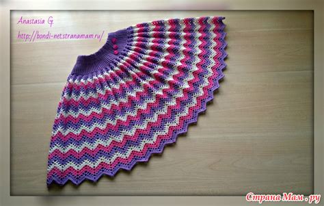 Юбочка для девочки "Фиалковая фантазия" - Вязание - Страна Мам