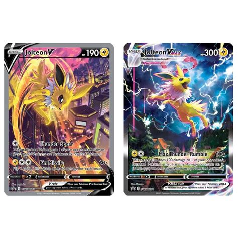 Jolteon V And Jolteon Vmax Alternate Art Promo Swsh183 And Swsh184
