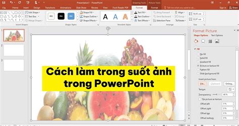 Cách Làm Trong Suốt ảnh Trong Powerpoint Siêu đơn Giản
