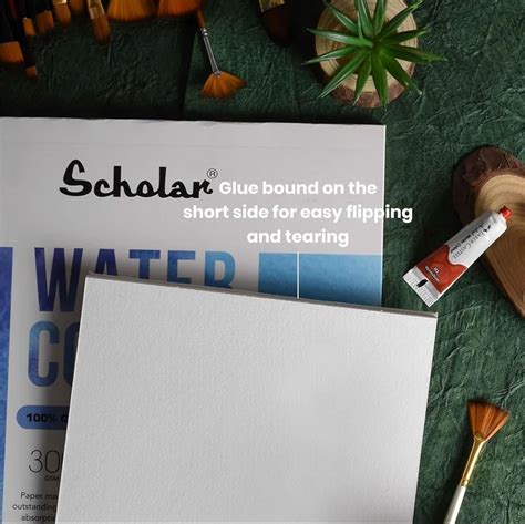 Paper Cover Glue Bound Scholar A4 100 Cotton Cold Pressed Watercolor