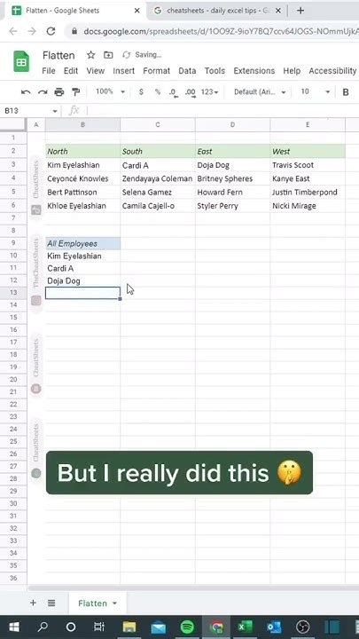Flatten Different Columns Into Single Exceltricks Excel