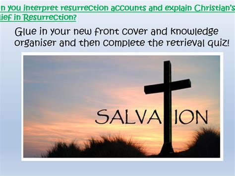 Year 6 Salvation Understanding Christianity Teaching Resources