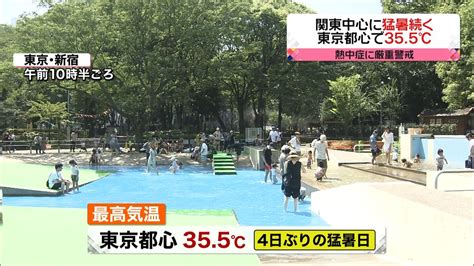 東京都心35．5℃ 関東中心に猛烈な暑さ（2019年8月17日掲載）｜日テレnews Nnn