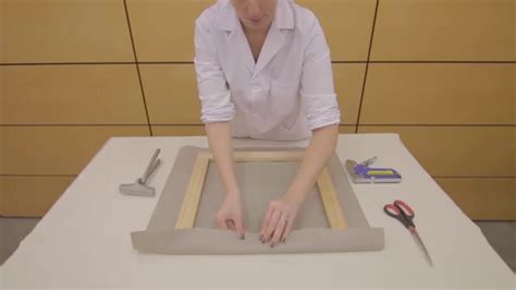 Tutorial cómo montar un lienzo how to mount a canvas YouTube