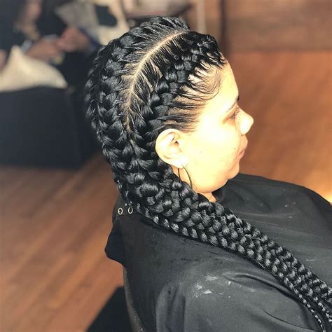 French Braids On Black People Can Go Wrong With Two Braids We Love