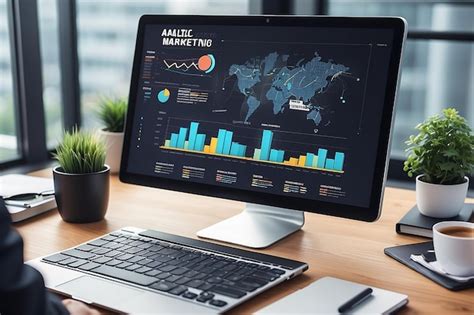 Concept Of Digital Marketing Analytics Marketing Data Displaying On