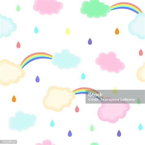 シームレス パターンの雲虹色を削除しますベクトルの背景 いたずら書きのベクターアート素材や画像を多数ご用意 いたずら書き しずく