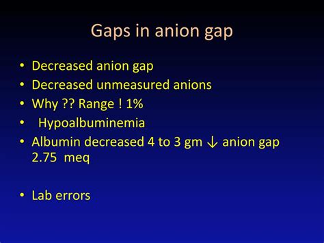 Ppt Anion Gap Powerpoint Presentation Free Download Id2241205