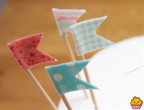 Cookies Paradise Banderitas Para Decorar Cupcakes Tartas Y Tutorial