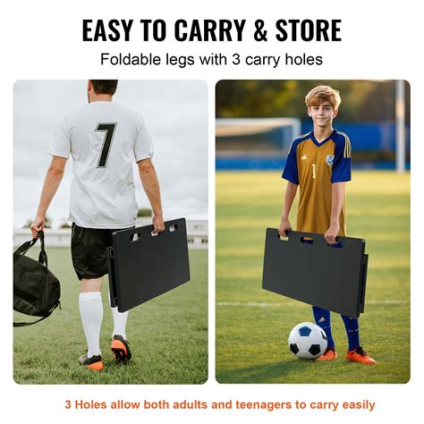 Vevor Soccer Rebounder Board 40x16 Portable Soccer Wall With 2