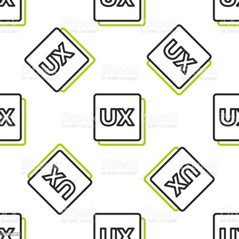 Ikon Desain Line Ui Atau Ux Terisolasi Pola Mulus Pada Latar Belakang