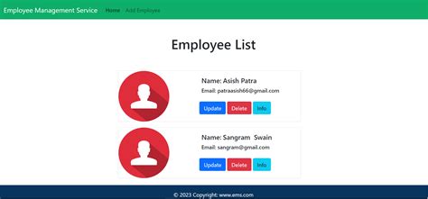 Github Patraasishemployee Management Service It Is A Full Stackangular Spring Boot Crud