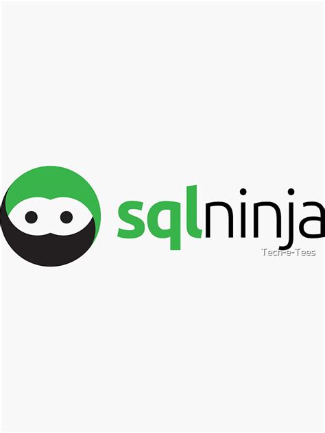 Sql Ninja Sticker For Sale By Tech E Tees Redbubble