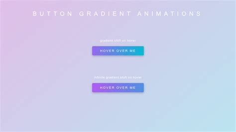 Animation Buttons With Background Gradients One Button With A Simple