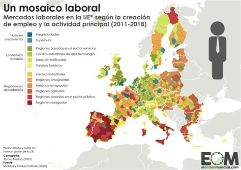 Las Regiones Laborales De La Unión Europea Mapas De El Orden Mundial