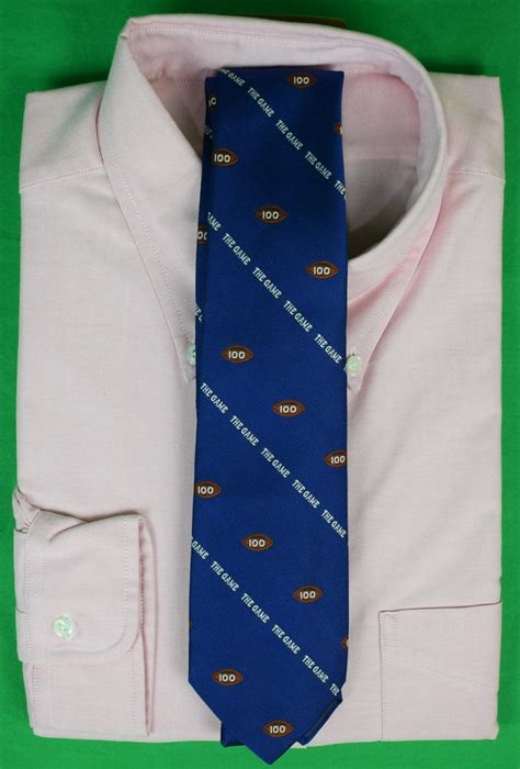 Chipp The Game Harvard Vs Yale 100th Year Navy Poly Tie