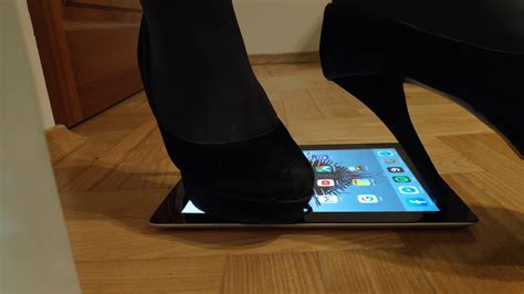 Trample Crush Ipad Tablet In High Heels And Nylons Youtube
