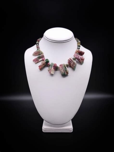 A Jeschel Stunning Brazilian Tourmaline Geode Necklace For Sale At 1stdibs