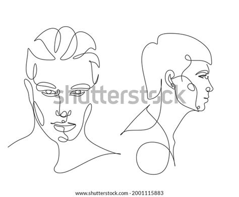 Men Line Art Vector Continuous One Stock Vector Royalty Free Shutterstock