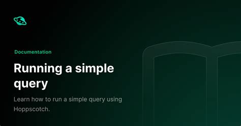 running a simple query hoppscotch documentation
