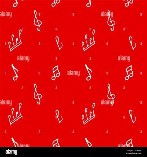 Red Music Notes Wallpaper