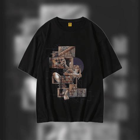 Drop Shoulder T Shirt No Human Aaz