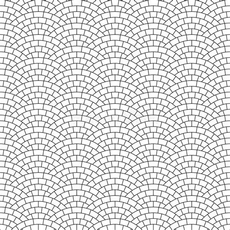 Black And White Pavement Stone Road Seamless Pattern Vector Background