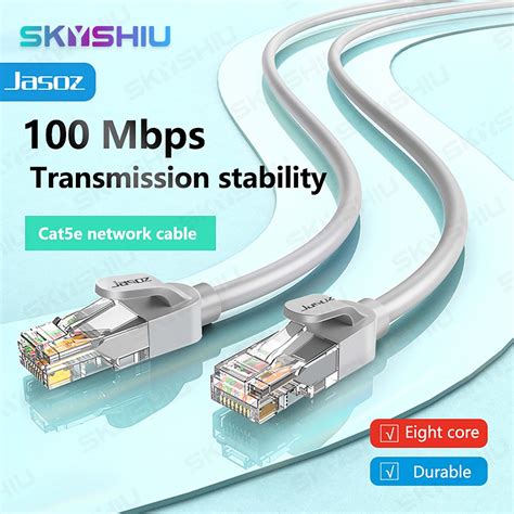 Skyshiuhigh Speed Cat5e Ethernet Network Cable 5e 8 Core Anti Jamming