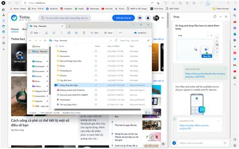 Anh em nhớ dùng Drop trên Microsoft Edge để truyền file giữa các thiết bị cho ngon