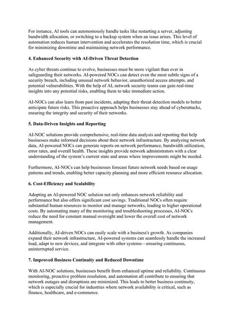 Tailored Noc Solutions For Seamless Network Monitoring And Support From Aidocx