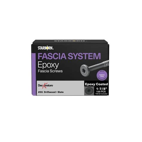 Deckorators 10 1 7 8 Epoxy Coated Fascia Screws Dark Slate 55 100