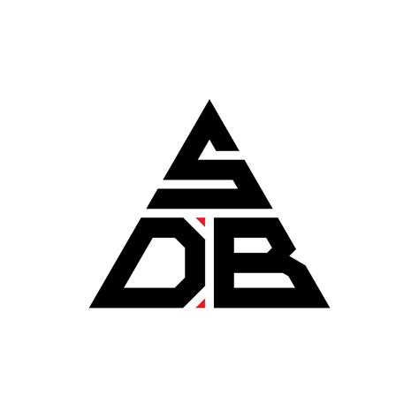 Sdb Triangle Letter Logo Design With Triangle Shape Sdb Triangle Logo Design Monogram Sdb