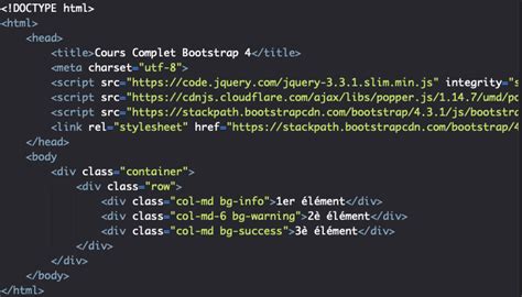 Créer Des Colonnes Dans Les Grilles Bootstrap Et Gérer Leur Taille