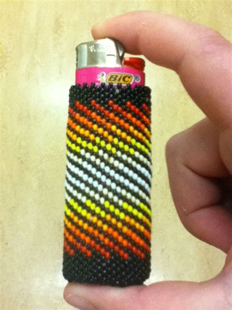 Colorful Beaded Lighter Case