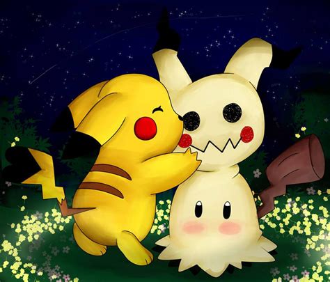 Pikachu Loves Mimikyu By Darkrexs On Deviantart