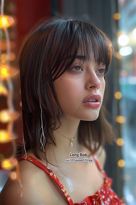 35 Gorgeous Long Bob With Bangs