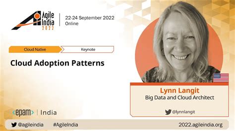 Cloud Adoption Patterns By Lynn Langit Agileindia 2022 Youtube