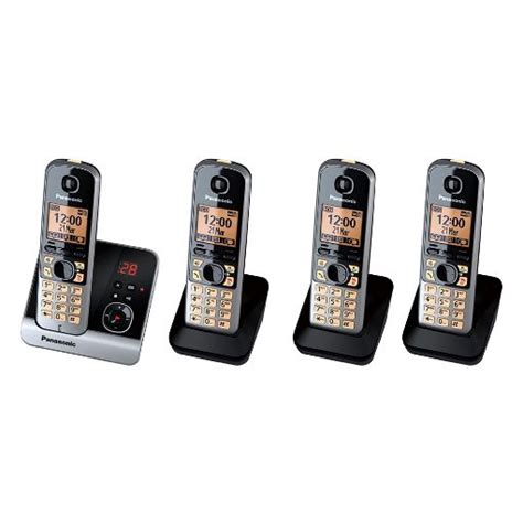 Ασύρματο Τηλέφωνο Panasonic KX TG6724GB Quad Black