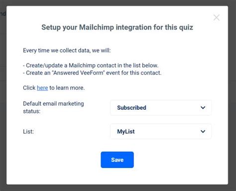 Sending Data To Mailchimp VeeForm Blog
