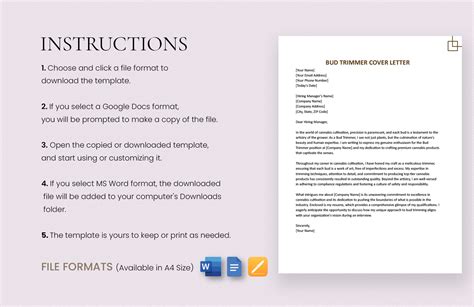 Bud Trimmer Cover Letter In Word Google Docs Download Template Net