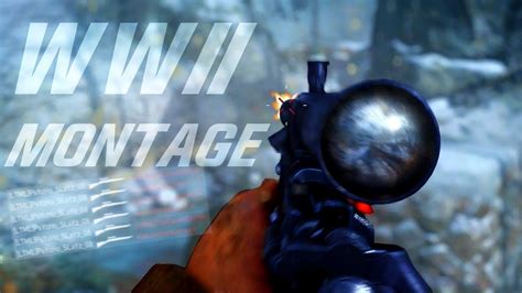 First Call Of Duty Ww2 Sniping Montage Youtube