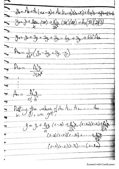 Solution Newton Forward Interpolation Method Studypool