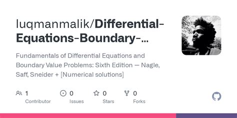 Github Luqmanmalikdifferential Equations Boundary Value