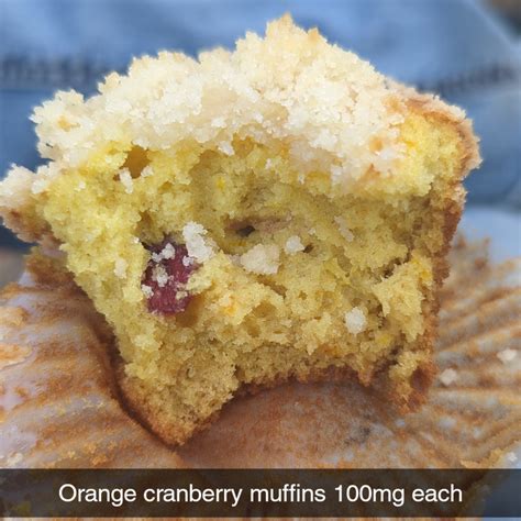 Buy THC Orange Cranberry Muffins 100mg Fraser Bud