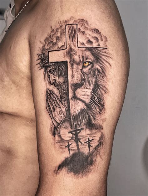 Jesus Christ On The Cross Tattoos
