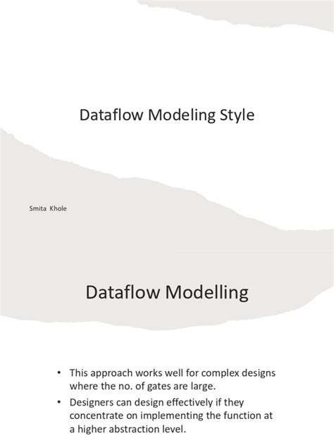 dataflow modeling pdf