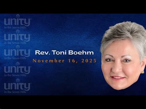November 16 Rev Toni Boehm Youtube