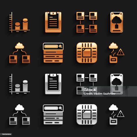 설정 검색 엔진 클라우드 기술 데이터 전송 Cpu프로세서 계층 구조 오르간 차트 데이터 분석 및 서버 보고서 아이콘 벡터 Cpu에 대한 스톡 벡터 아트 및 기타 이미지